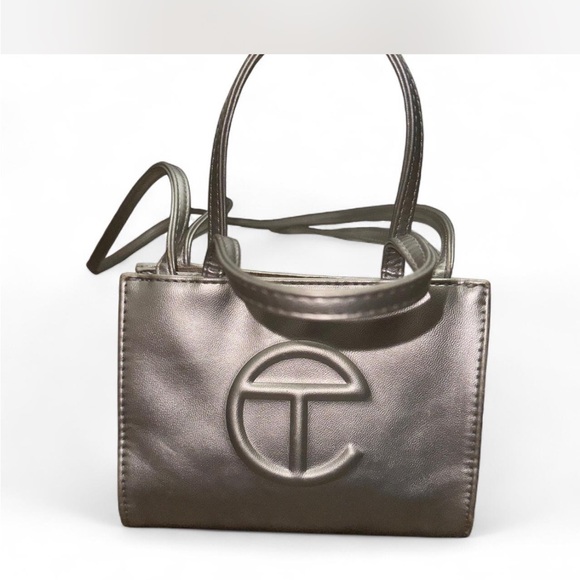 Telfar | Bags | Telfar Shiny Silver Mini Bag | Poshmark